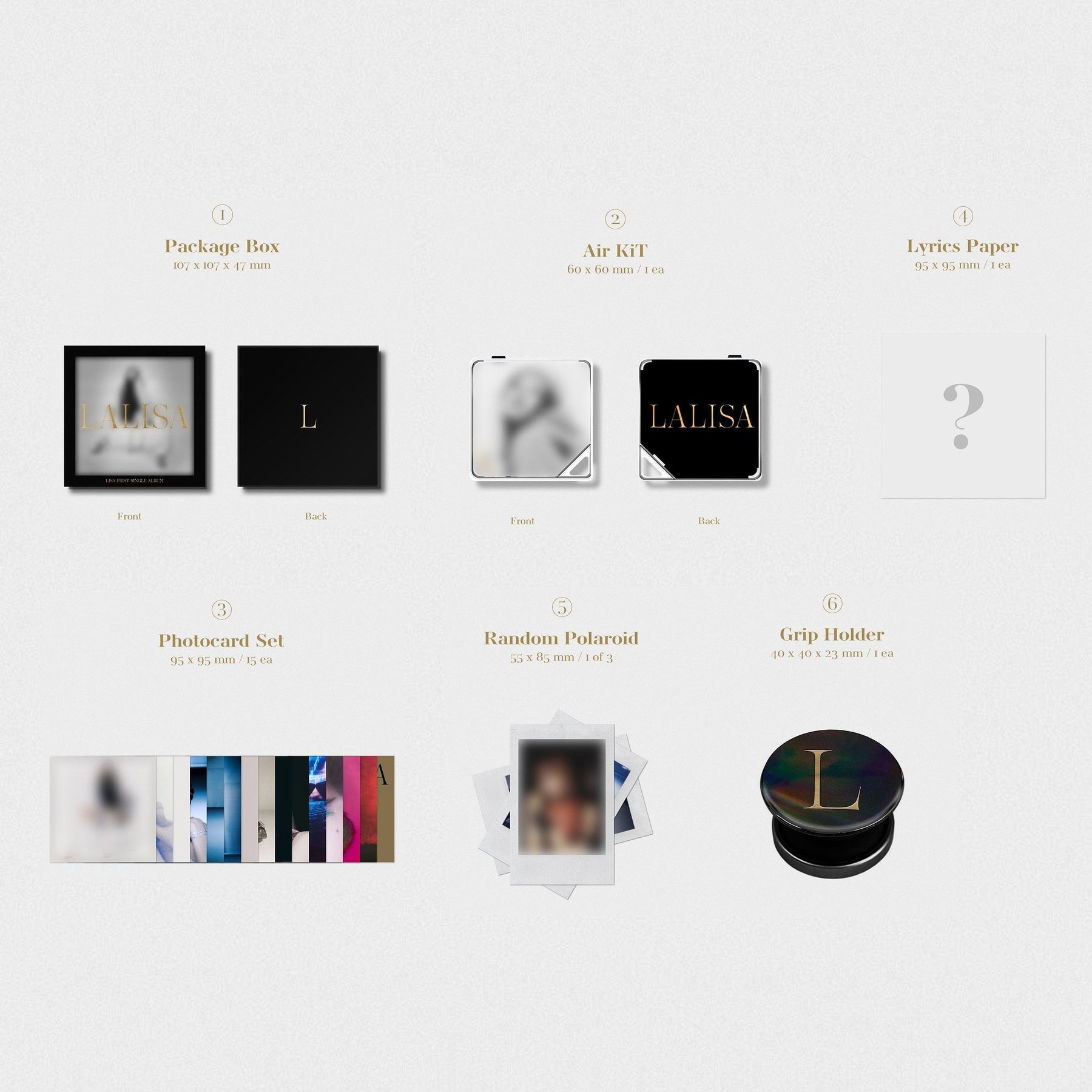 Đĩa Nhạc Lisa First Single Album Lalisa Kit Album – Kallos Vietnam